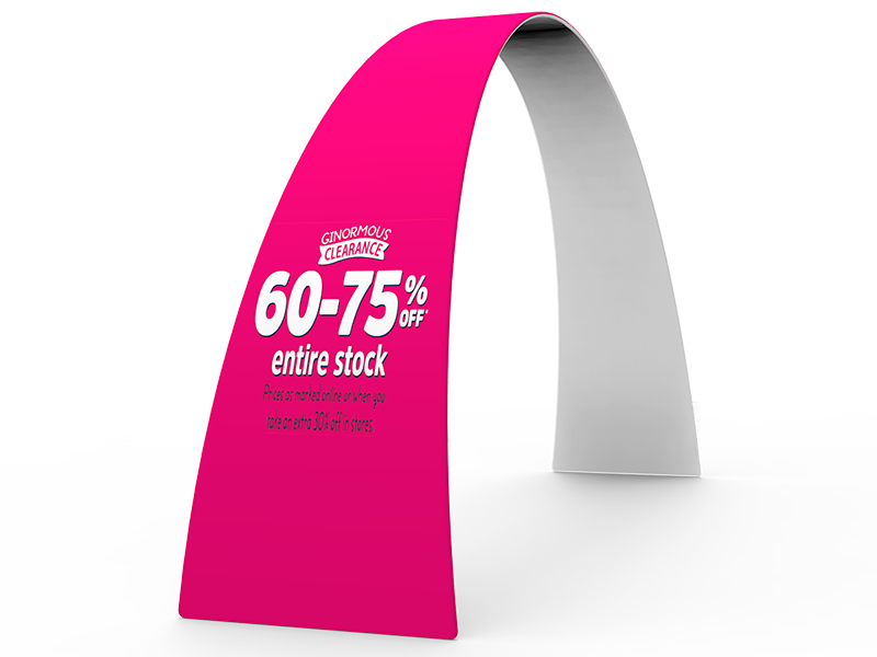 Custom Arch Banner Stand | Pop USA are the Display Experts!